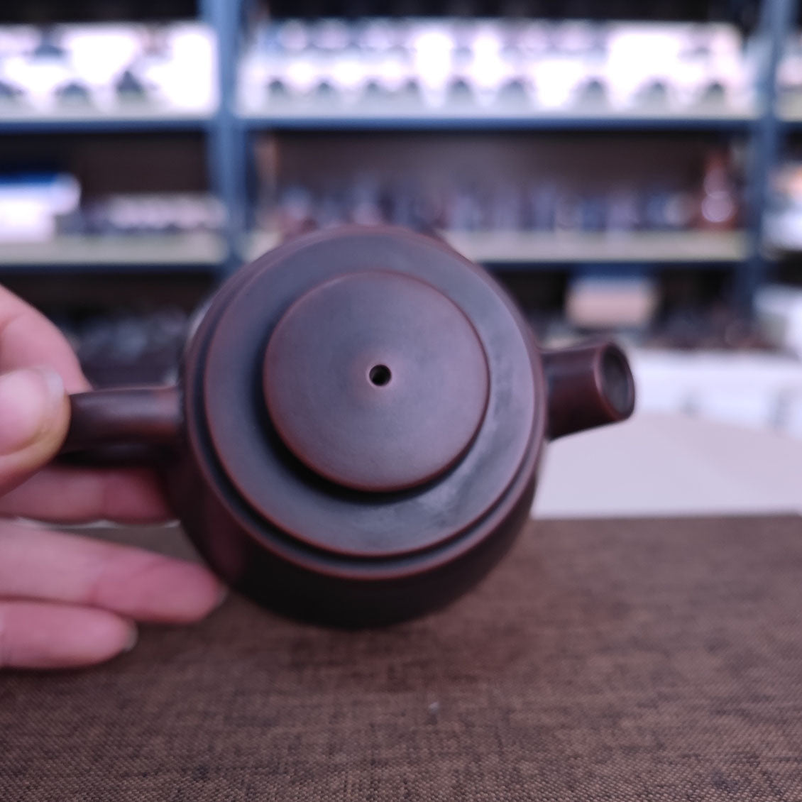 120ml Small Hand Throwing Bronze Paozui Teapot Nixing Clay Tea pot ...